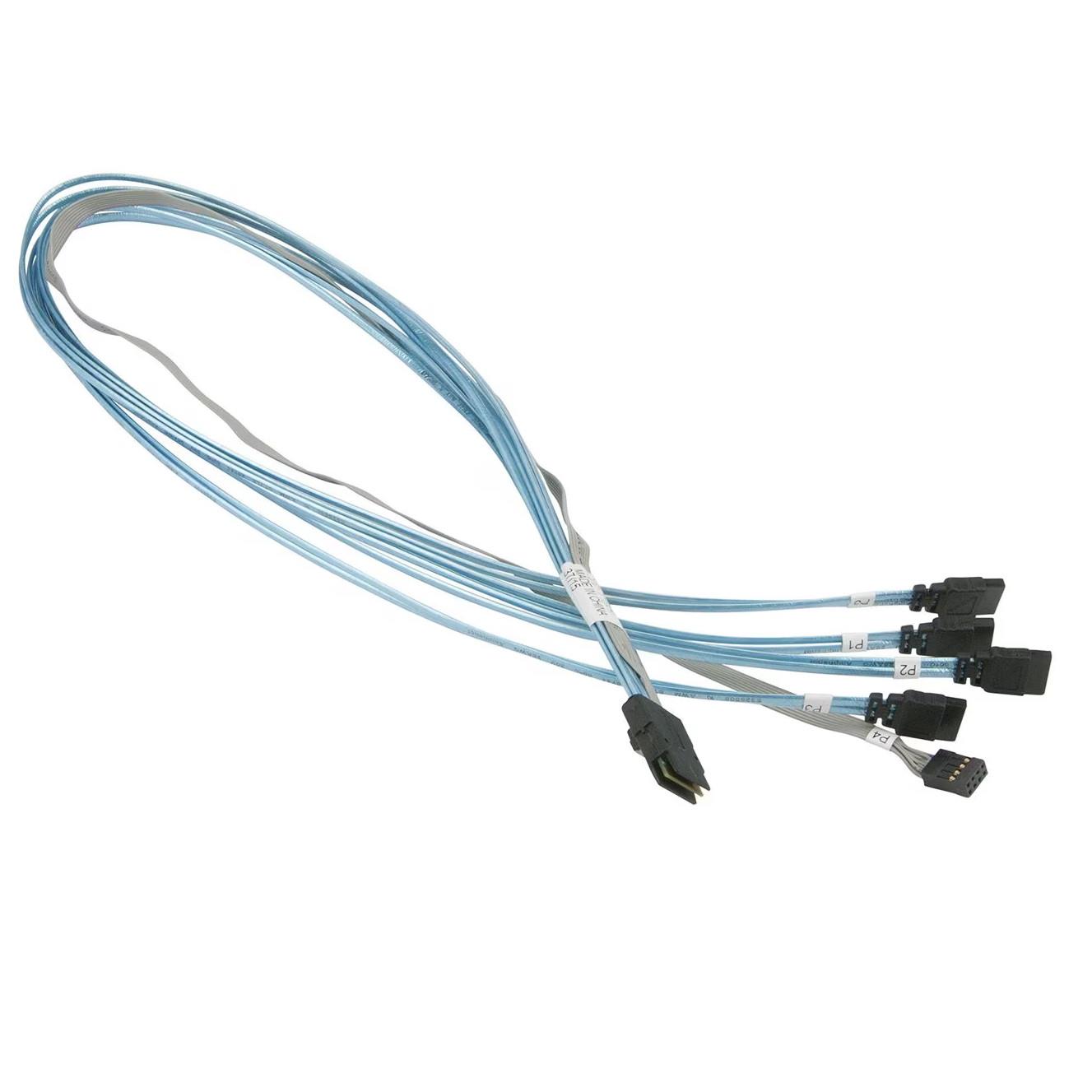 Supermicro CBL-0237L Internal Breakout MiniSAS SFF-8087 to 4x SATA 70c ...