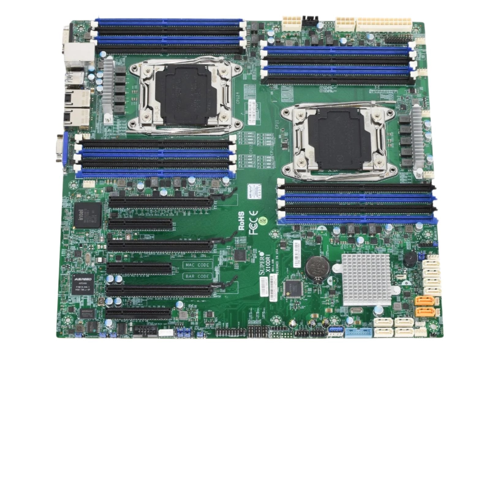 Supermicro X10DRI Intel C612 E-ATX Dual LGA2011-3 Motherboard System B ...